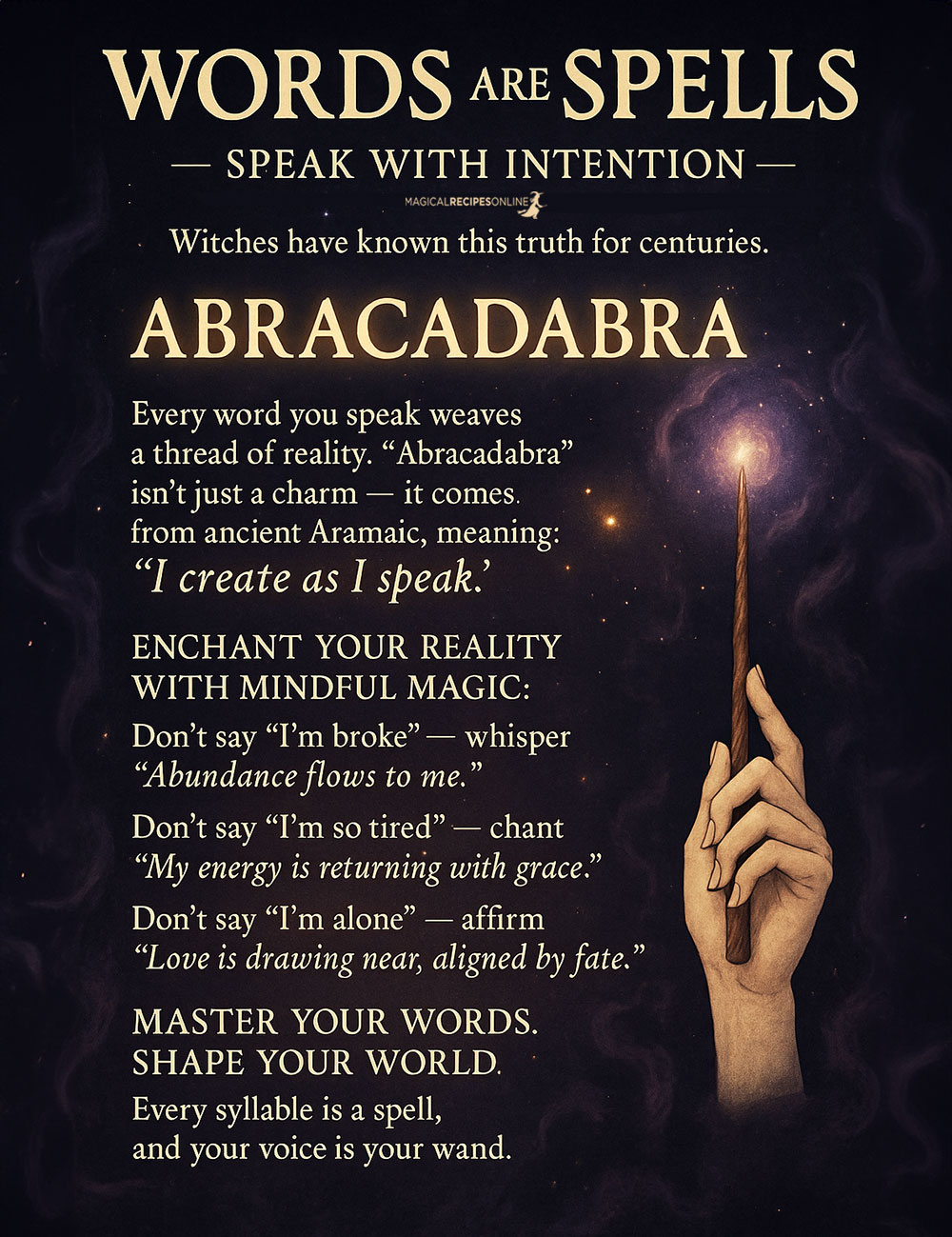 Magic Words: ABRACADABRA - Magical Recipes Online