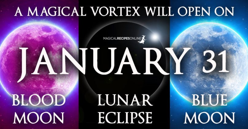 Full Moon and Lunar Eclipse in Leo - January 31 - Magical Recipes Online