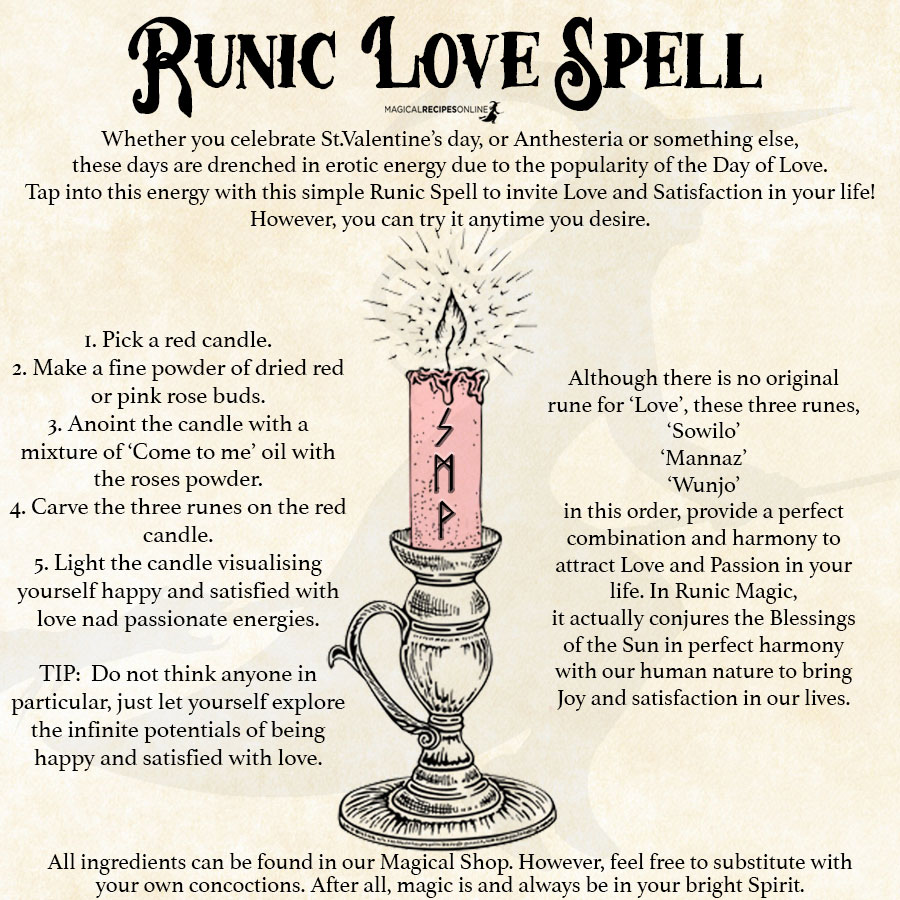 Runic Love Spell Magical Recipes Online Runic Love Spell Magical Recipes Online