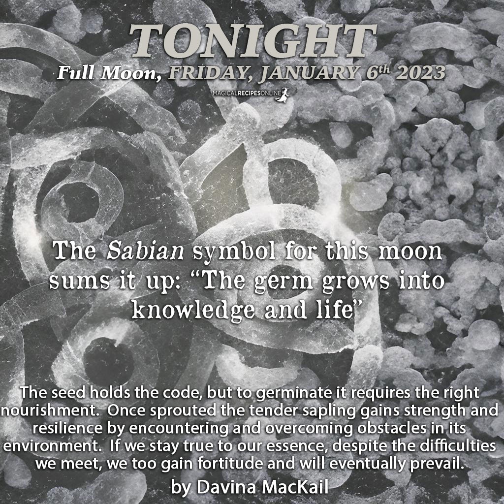 Full Wolf Moon in Cancer January 6th 2023 – Stepping Sideways into the ...